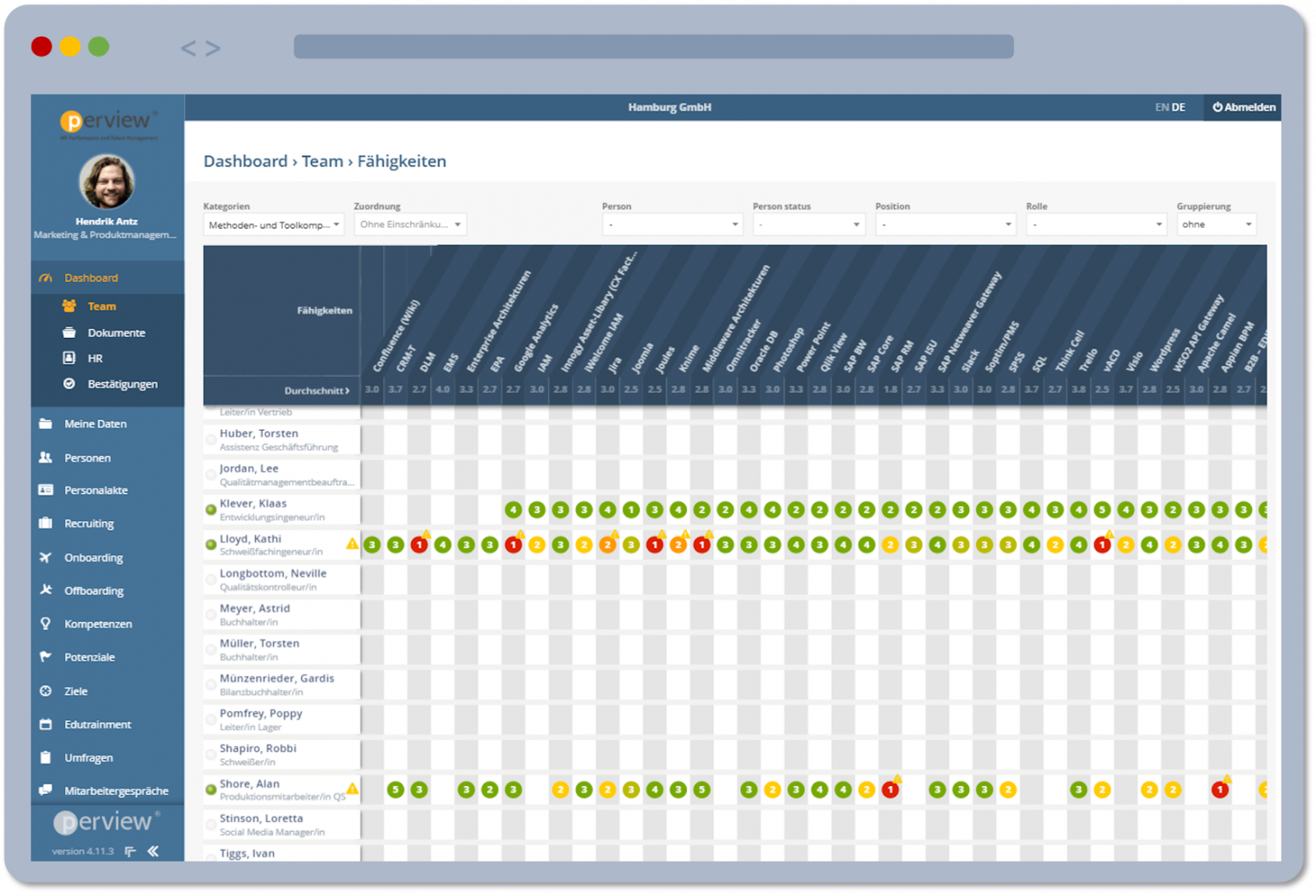 Skill Management Software - PLUSpoint HR